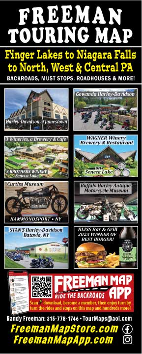 Motorsports Touring Map Finger Lakes to Niagara Falls and North, West ...